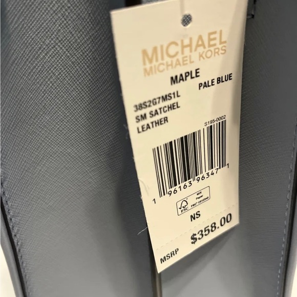 Michael Kors | Bags | Michael Kors Maple Small Pale Blue Satchel | Poshmark